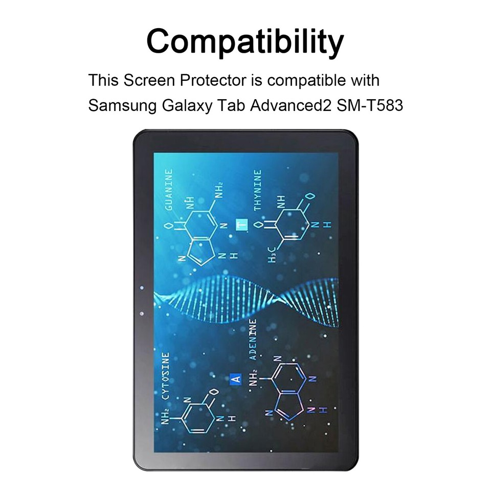 For Samsung Tab Advanced2 SM-T583 10.1"Screen Protector Clear Tempered ...