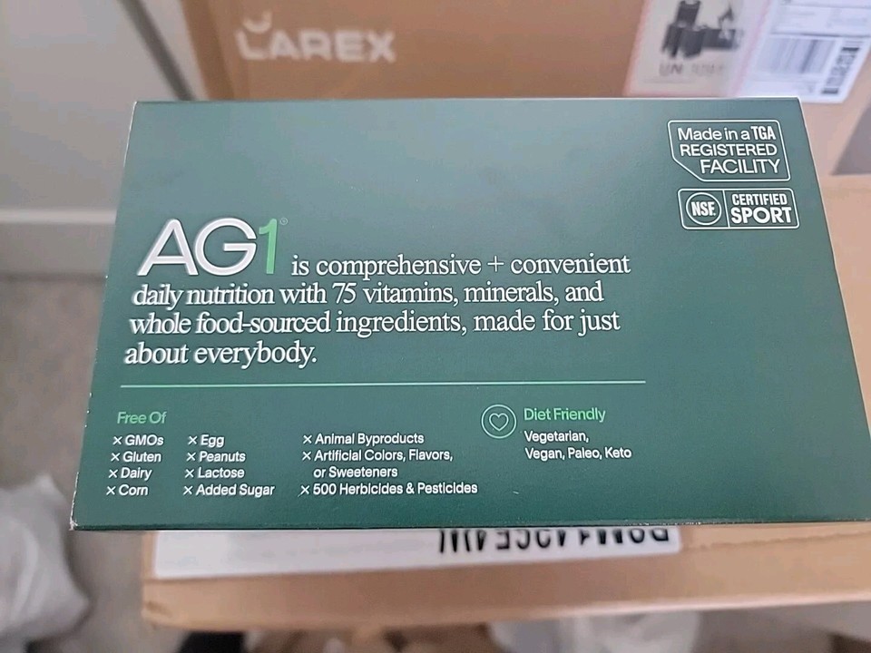 AG1 Comprehensive Convenient Daily Nutrition 30 - 12g Packets Athletic ...