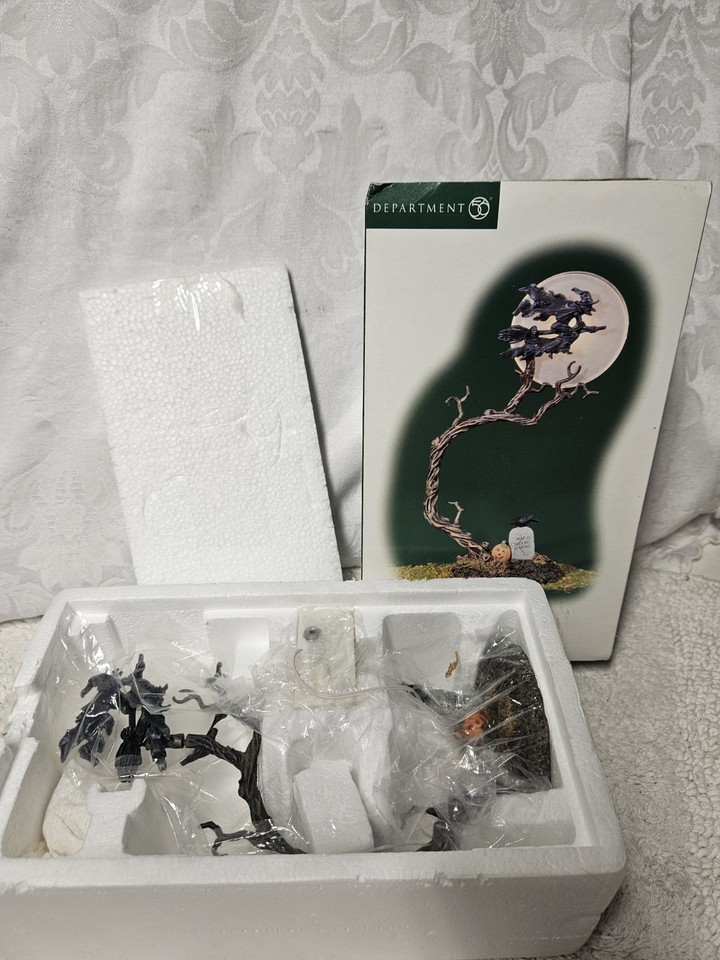 Dept 56 Halloween Village Witch By Light Of The Moon W Box 52879 MINT ...