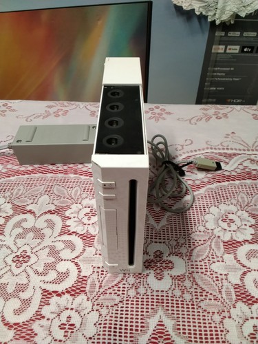 Nintendo Wii RVL-001 + Power Block, Gamecube compatible, Cleaned and ...