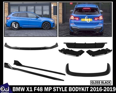 FOR BMW X1 F48 MP STYLE REAR DIFFUSER FRONT SPLITTER LIP BODY KIT ...