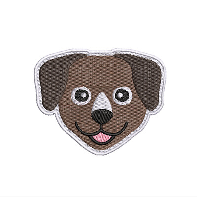 Labrador Dog Patch Embroidered Iron-on Applique For Vest Jacket Clothes ...