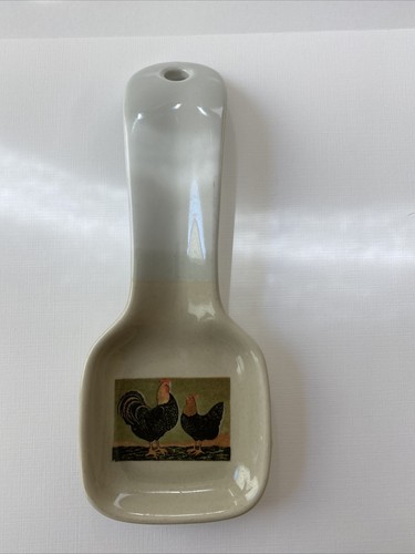 Otagiri Japan Vintage Ceramic Warren Kimble Rooster And Chicken Spoon ...
