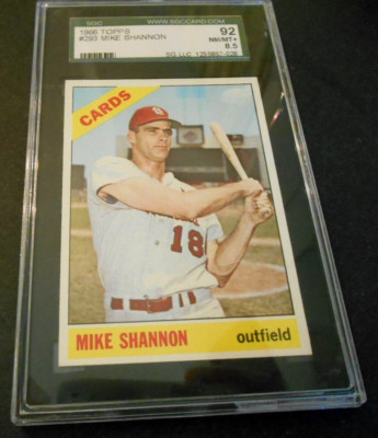 1966 Topps #293 MIKE SHANNON St. Louis Cardinals SGC 92 NM/MT+ 8.5 | eBay