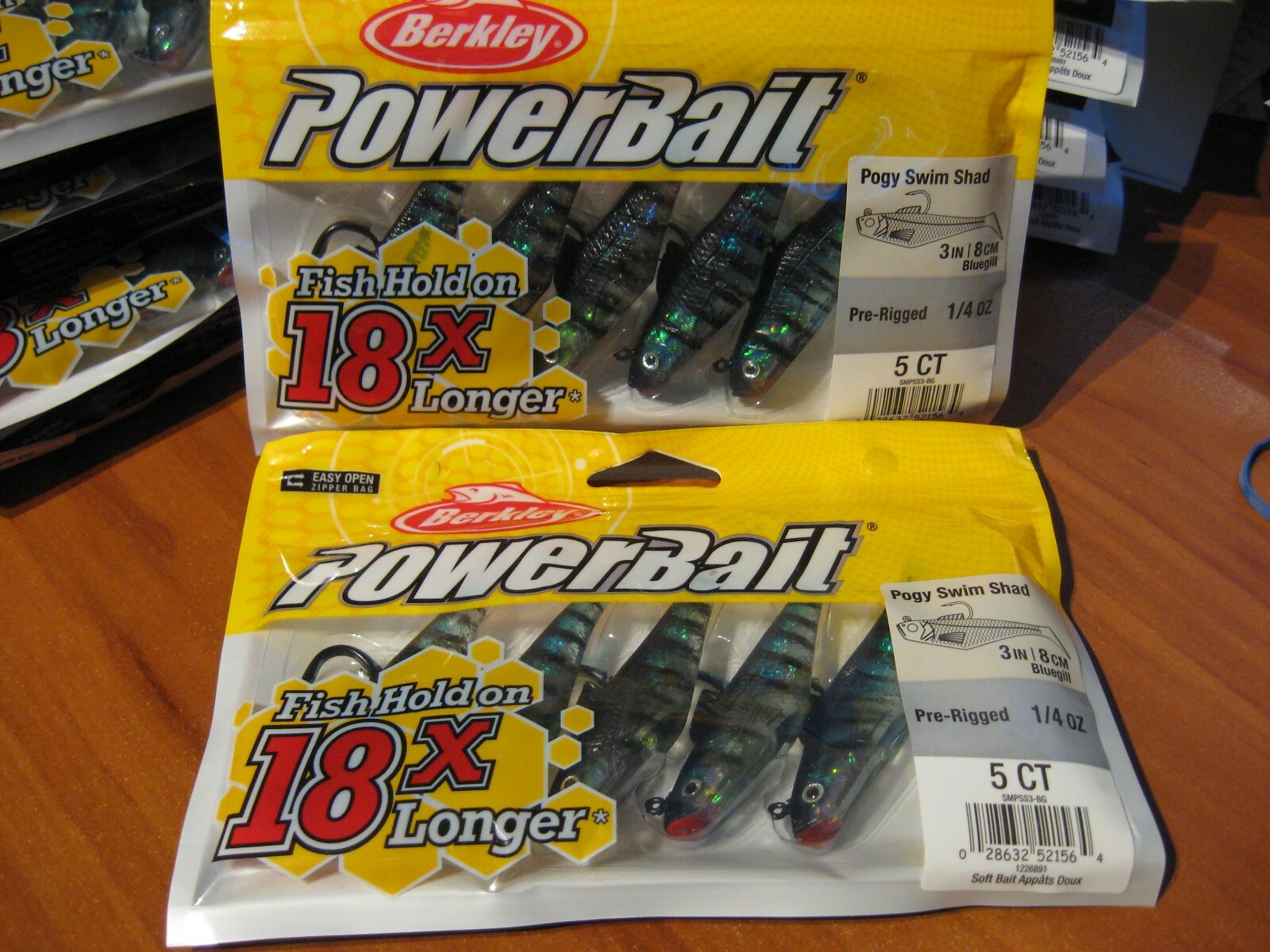 2 Packs Berkley Power Bait Fishing - 1/4 Oz Pre-Rigged Swim Shad - 3 ...