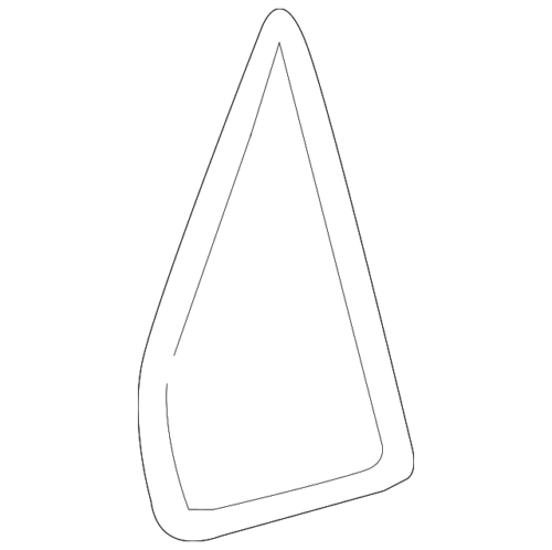 GM Front Driver Side Door Window Frame Front Applique 84717553 | eBay