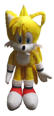 Sonic The Hedgehog Large Tails 18" Yellow Backpack Plush Doll Stuffed ...