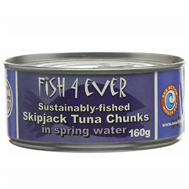 Fish 4 Ever Skipjack Tuna Chunks in Springwater 160g for sale online | eBay