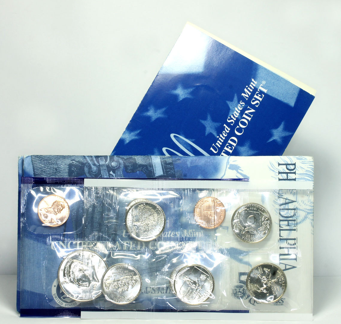 1999 P U.S. Mint Uncirculated Set 18 Coins with COA Original Envelope ...