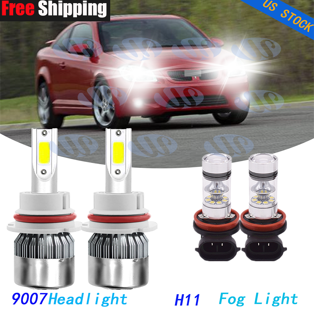 For Chevrolet Cobalt 2005-2010 - LED Headlight Hi/Lo Beam+Fog Light ...