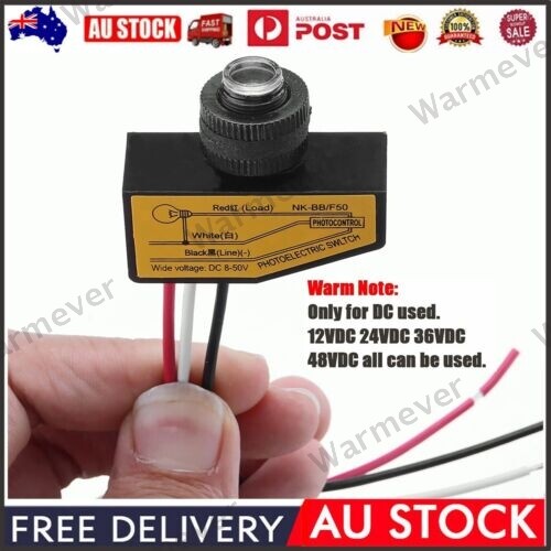 DC 12V-48V Dusk To Dawn Photocell Light Switch Light Sensor Control ...