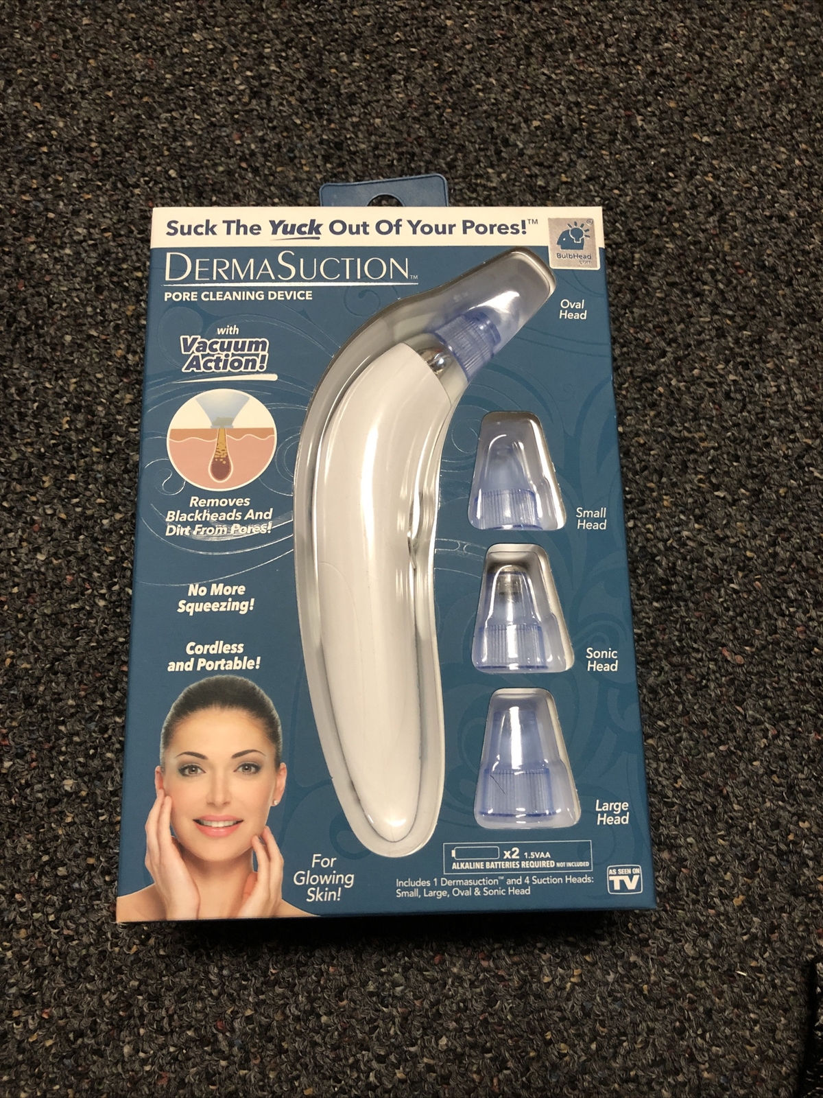 BulbHead DermaSuction Derma Suction Pore Cleaning Device With Vacuum ...