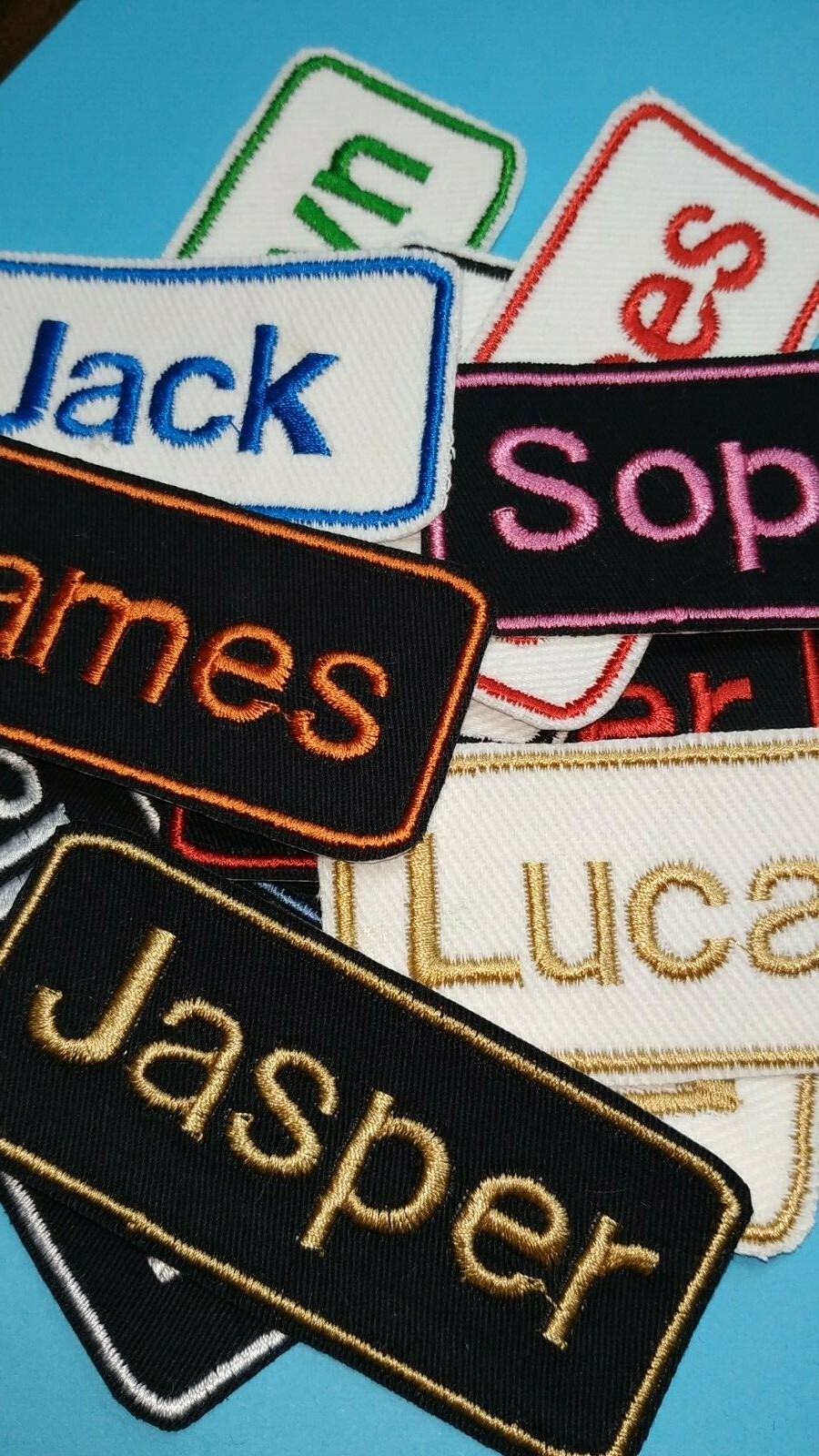 Your Name Patch Custom Text Patch Uniform Tag name Embroidered Patch ...