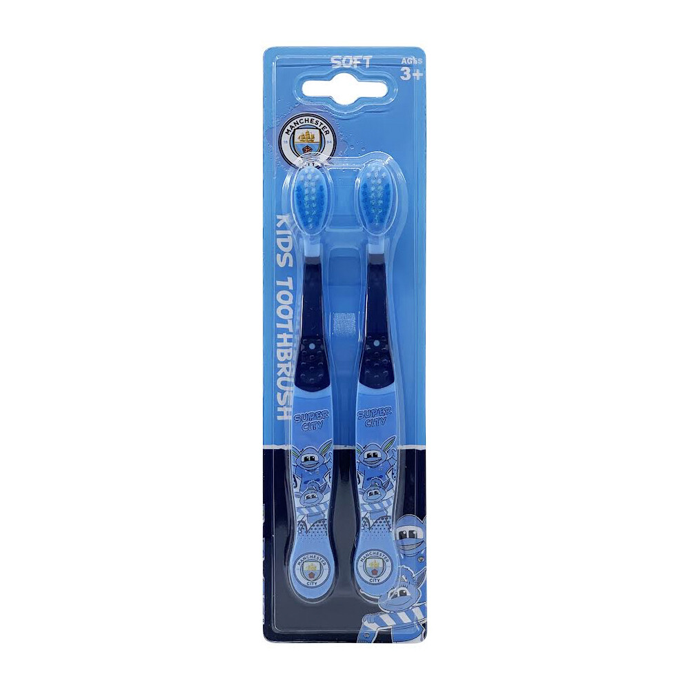 5x 2pc EPL Manchester City Football Club Toothbrush Dental Teeth Care ...