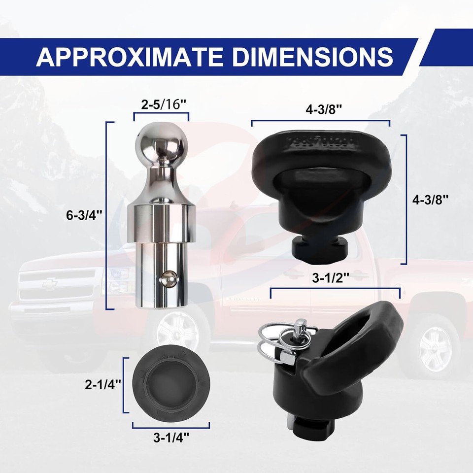 NEW OEM Puck System 2-5/16" Ball Gooseneck Kit for Ram 2500 3500 38000 ...