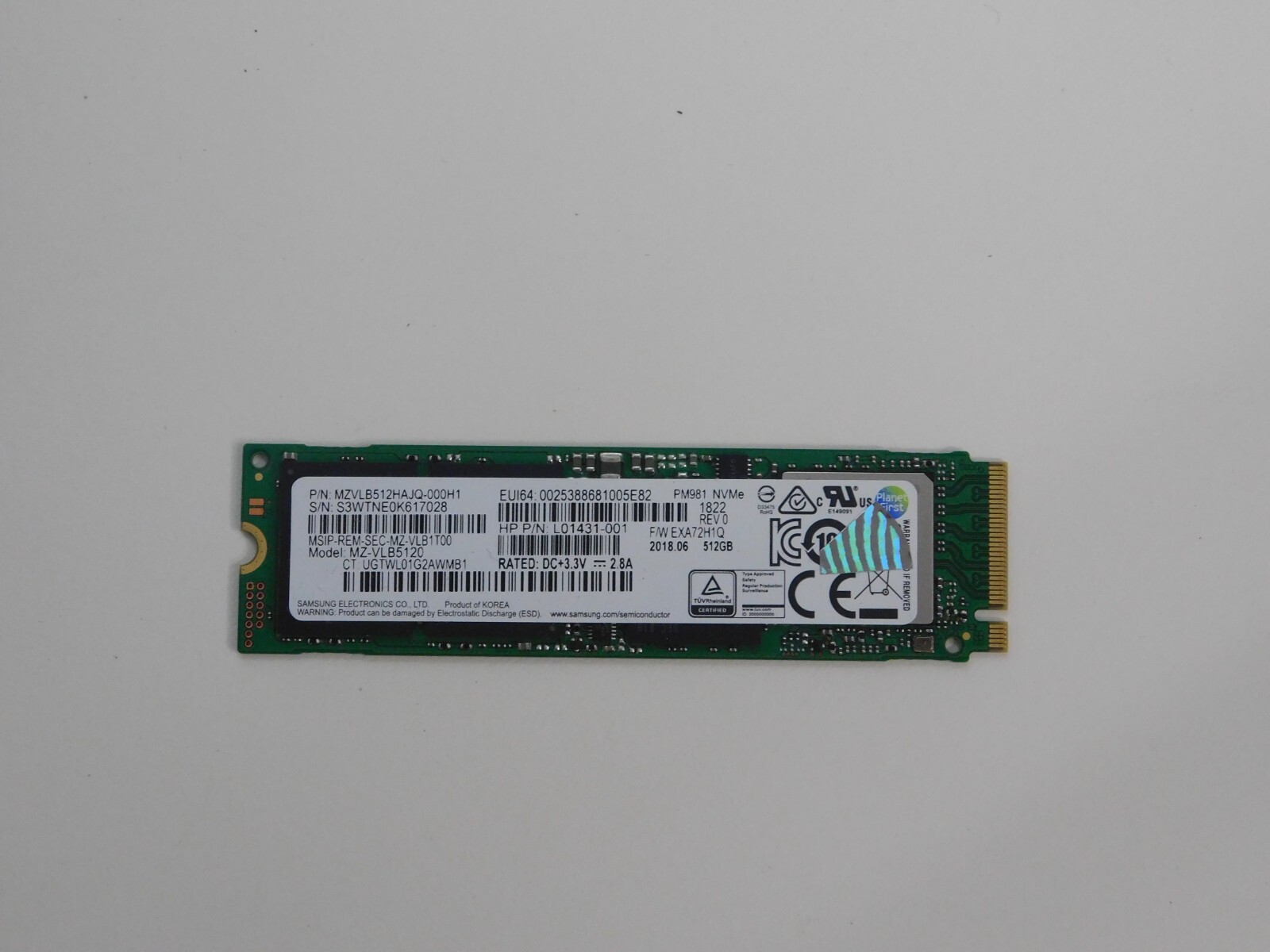 Samsung 512GB Laptop SSD Solid State Drive MZ-VLB5120 MZVLB512HAJQ ...