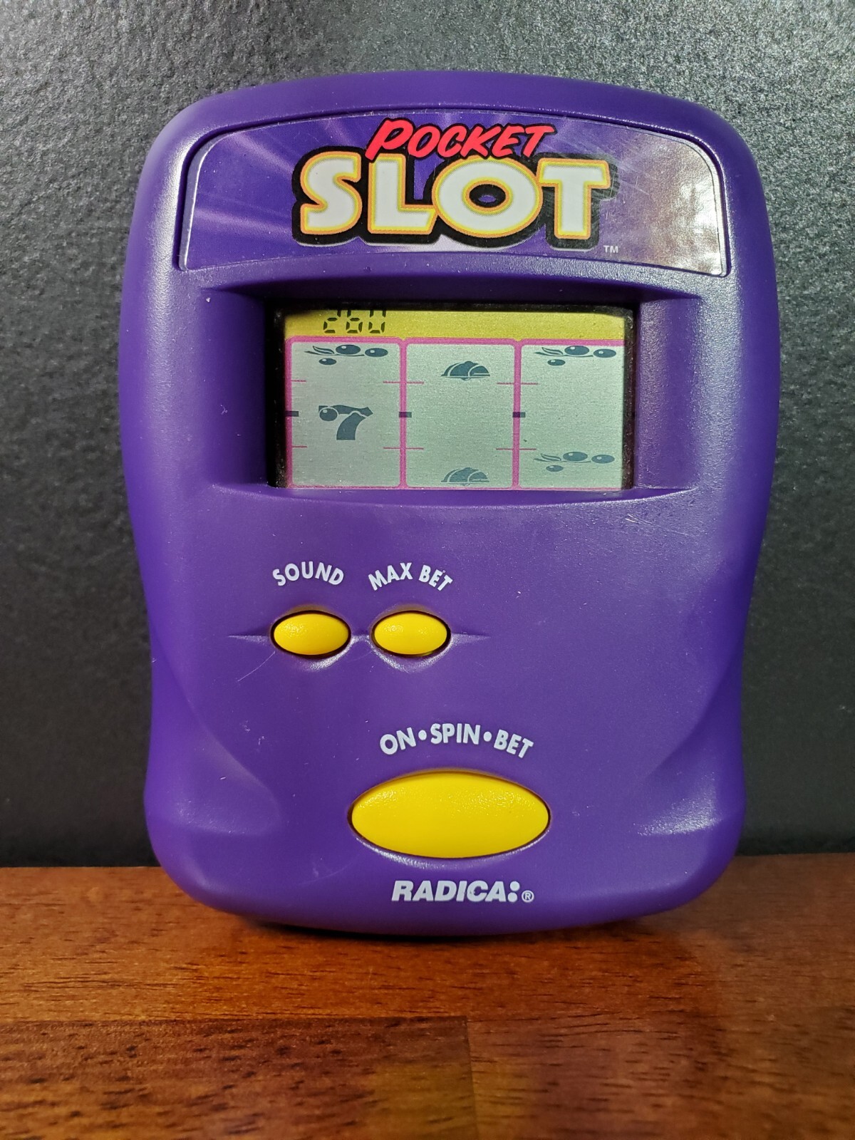 Radica 1997 Purple Pocket Slot Electronic Handheld Game Slot Machine ...
