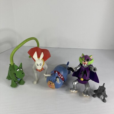Lot of 5 Krypto the Superdog Figures Bulldog Mechanikat Robbie Tail ...