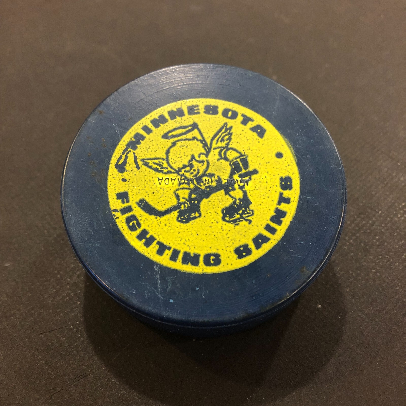 RARE 1972 WHA Minnesota Fighting Saints Official BLUE WHA LOGO Game ...