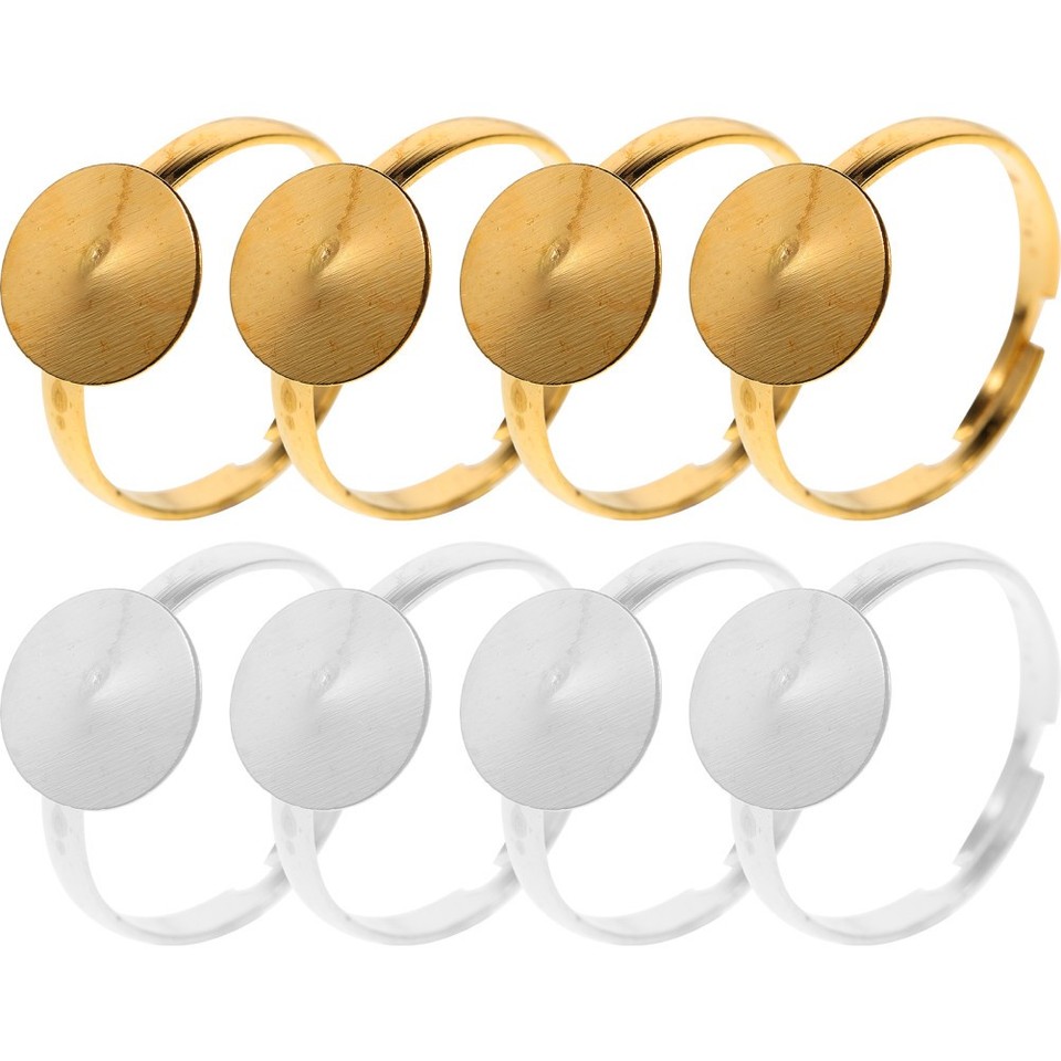 80pcs DIY Ring Bases Creative Finger Ring Base Finding DIY Accessories ...