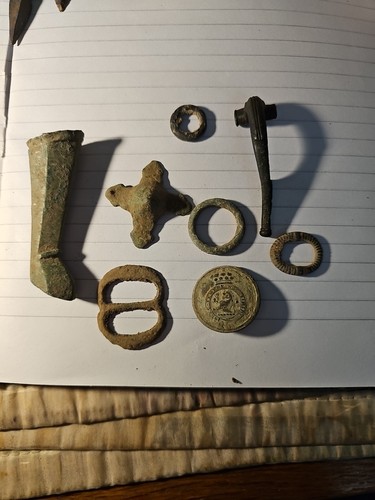 Detecting Finds. Medieval Pot Leg Strap Junction Roman Fibula Livery ...