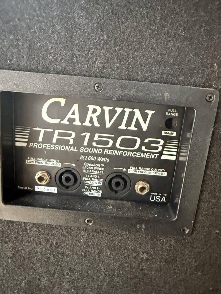 Lot Of Vintage Carvin 2-TR 1503 2- 1801 And 3 722 Monitors Stage ...