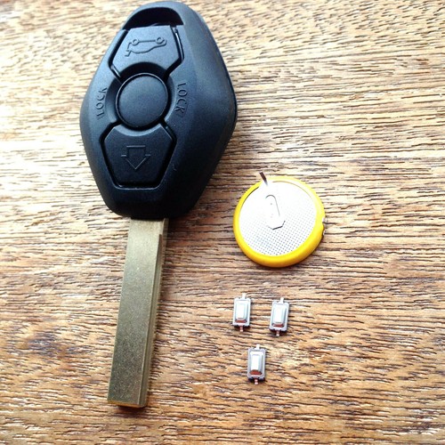 for BMW 3 BUTTON Diamond Remote Key Case E46 3 5 7 Z3 FULL REPAIR KIT ...
