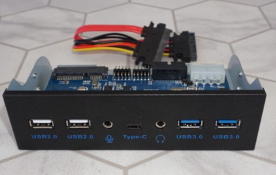 5.25In 10Gbps USB 3.02+USB2.02 Gen2 Hub & Type C Port Front Panel W QC ...