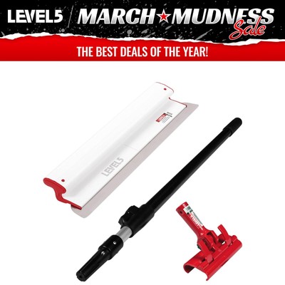 LEVEL5 24" Composite Skimming Blade w/ 38.5"-63" Ext. Handle + Adapter | 5-425C | eBay