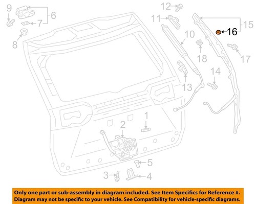 TOYOTA OEM 2019 RAV4 Lift Gate Lock Hardware-Object Sensor Clip Left ...