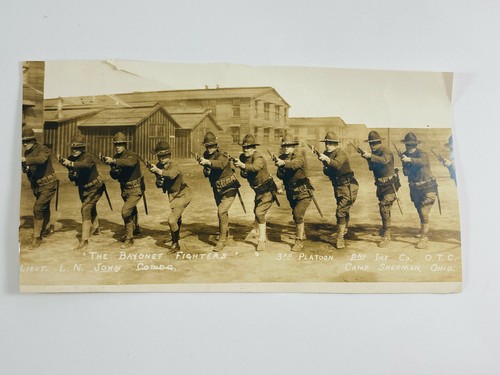 WW1 Panoramic Photo Camp Sherman Ohio OH Doughboys 3rd Platoon 2nd ...