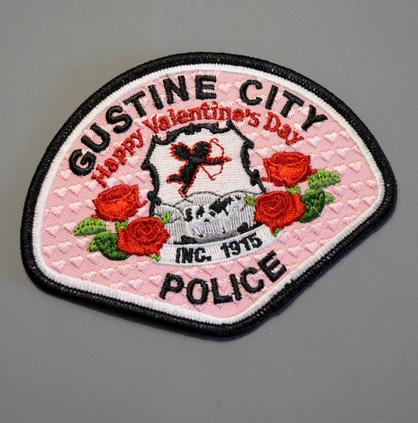 Gustine California Police Valentine's Day Patch ++ Mint Merced County ...