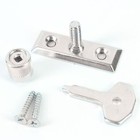 Window Lock Stay arm Lock With Key And Screws (Brass/Zinc) Pack Of 4 ...