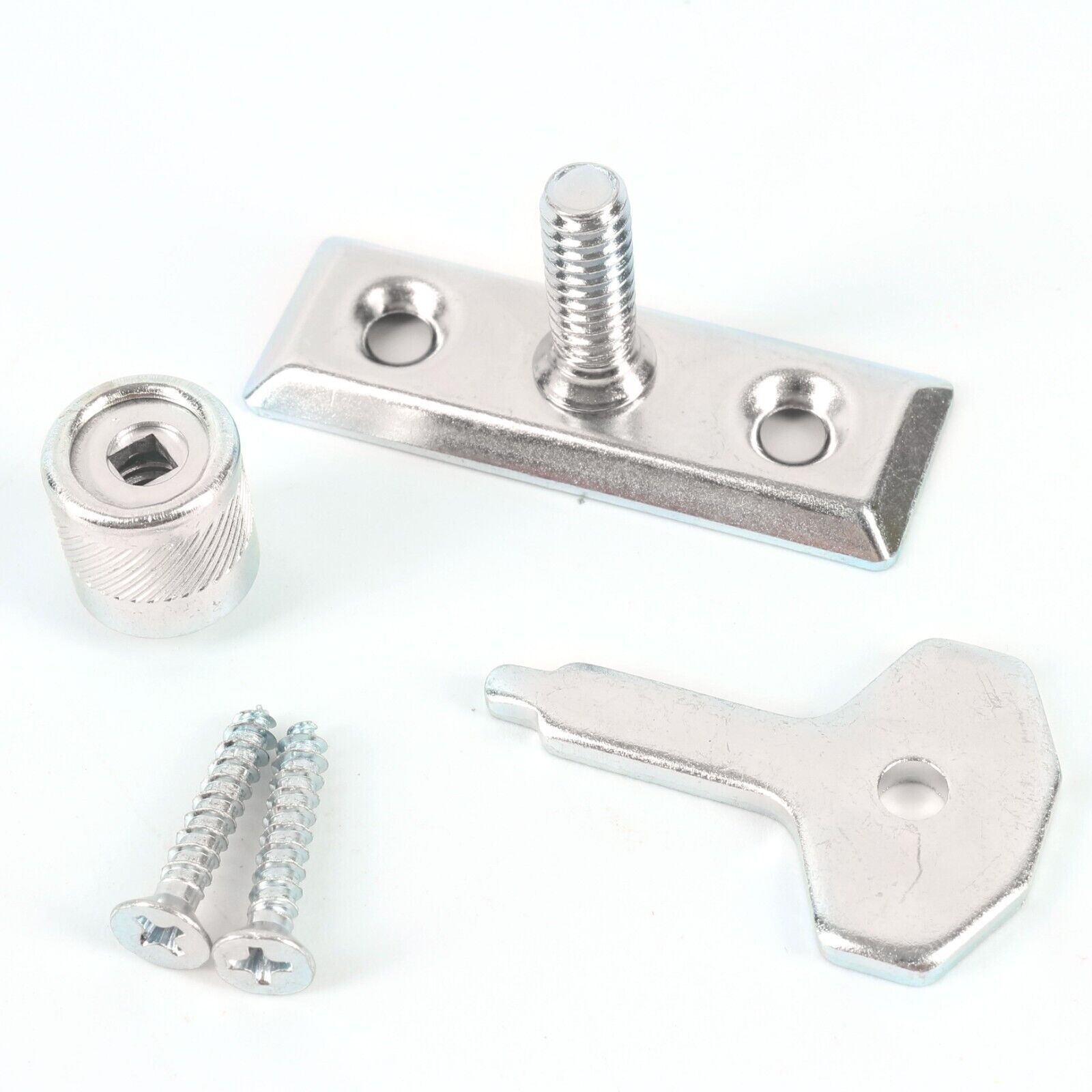 Window Lock Stay arm Lock With Key And Screws (Brass/Zinc) Pack Of 4 ...