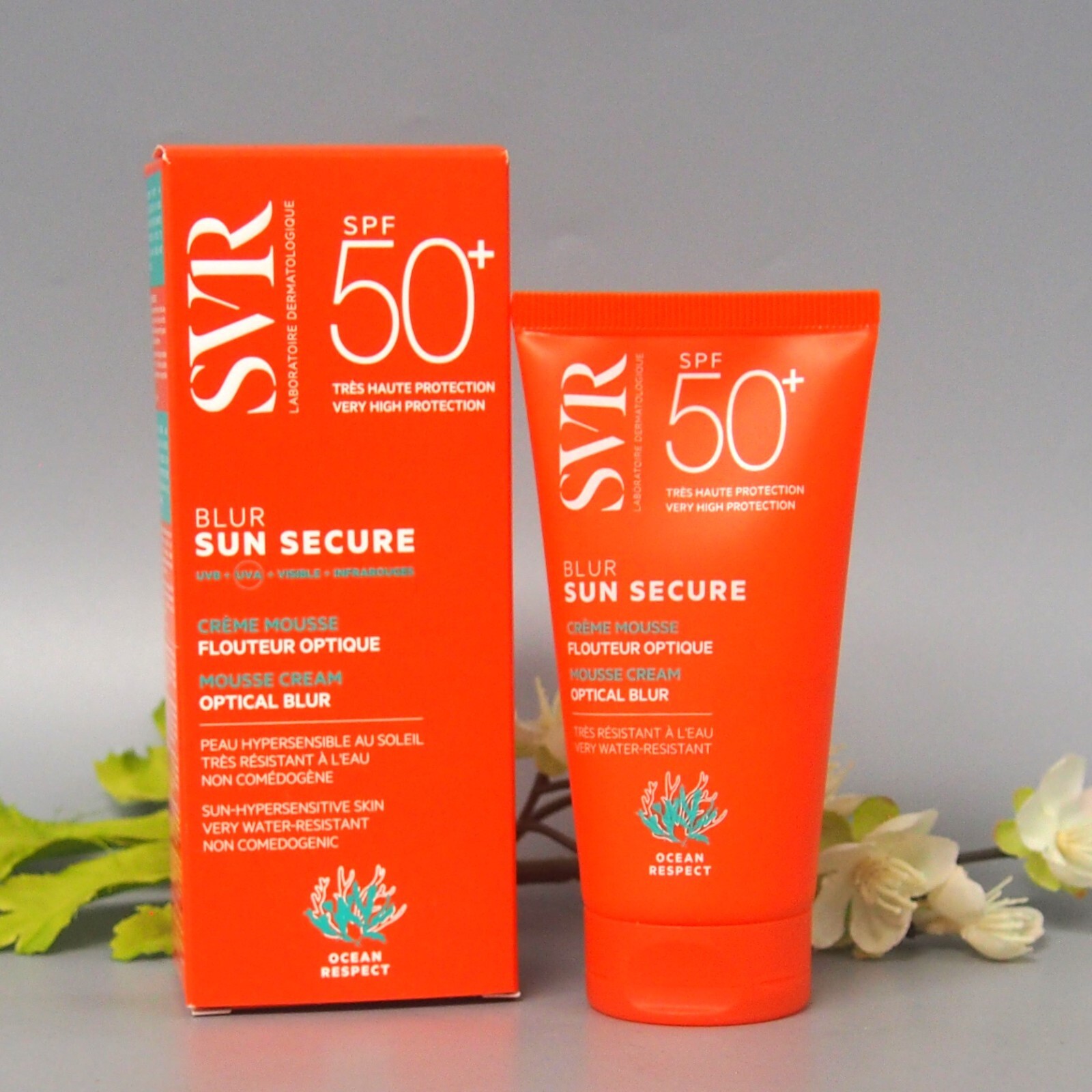 SVR Sun Secure Blur SPF 50 Optical Blur Mousse Creme 50mI / 1.7oz Exp ...