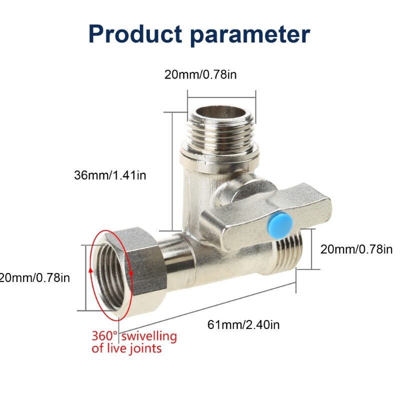 Tees Stop Valves Feed Water Adapter X X inch Compression Tees Valves | eBay