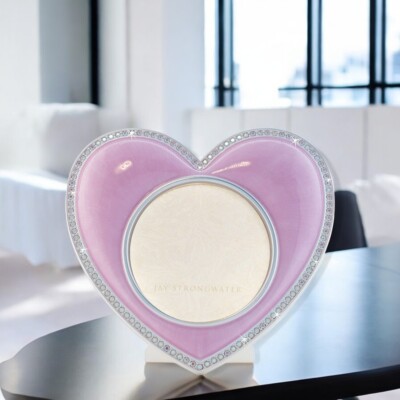 Jay Strongwater Chantal Heart Frame – Pink | Swarovski® Crystals | Luxe ...