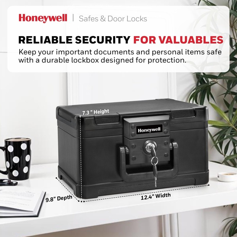 Fireproof Waterproof Security Safe Box Key Lock Document Storage ...