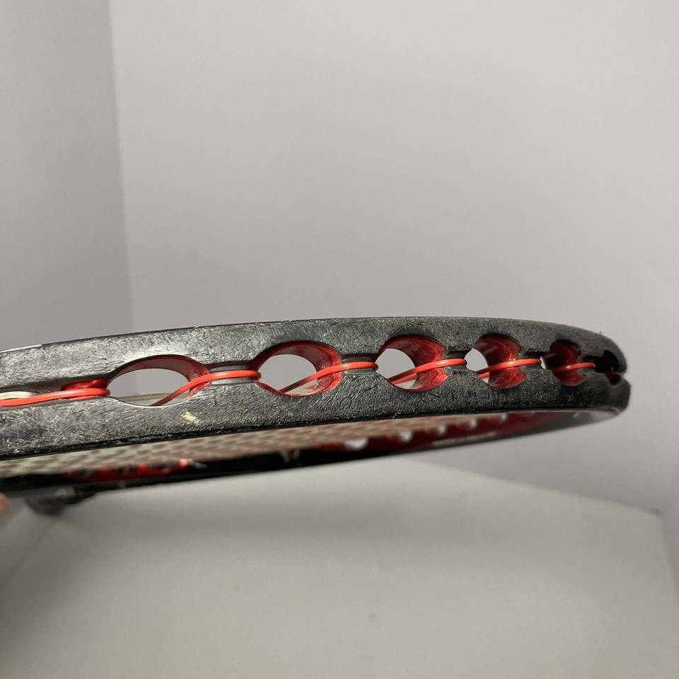 Prince O3 Red Midplus Tennis Racket - 4 1/4" Grip - 105 sq. in. - 1100 ...