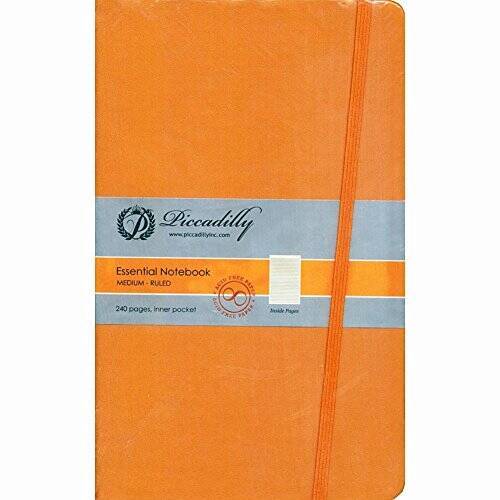Orange Essential Notebook-Medium-Ruled-Hardcover - Hardcover - GOOD ...
