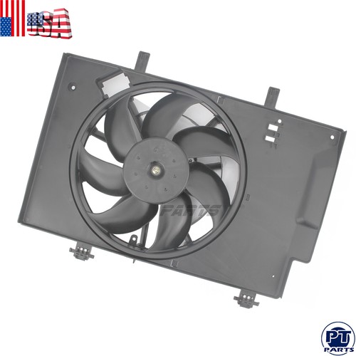 For 2011-2017 Ford Fiesta 1.6L L4 Black Engine Radiator Cooling Fan 12V ...
