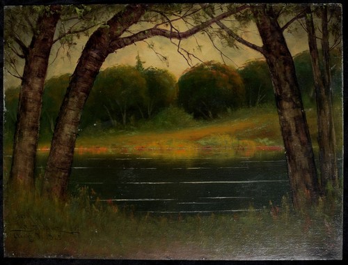 Original James Edward Stuart Painting, Golden Gate Park, San Francisco ...