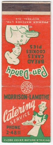 Canada Revenue 1/5¢ Excise Tax Matchbook "MORRISON-LAMOTHE" | eBay