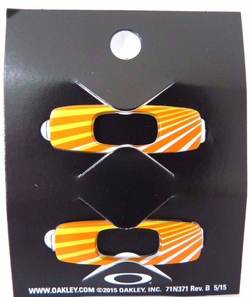 OAKLEY BATWOLF ICONS INTERCHANGEABLE chrome diamond red orange green ...