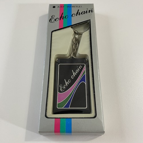 NEW Vintage Echo Chain 80's Whistle Key Finder No. 5902 Keychain Gadget ...