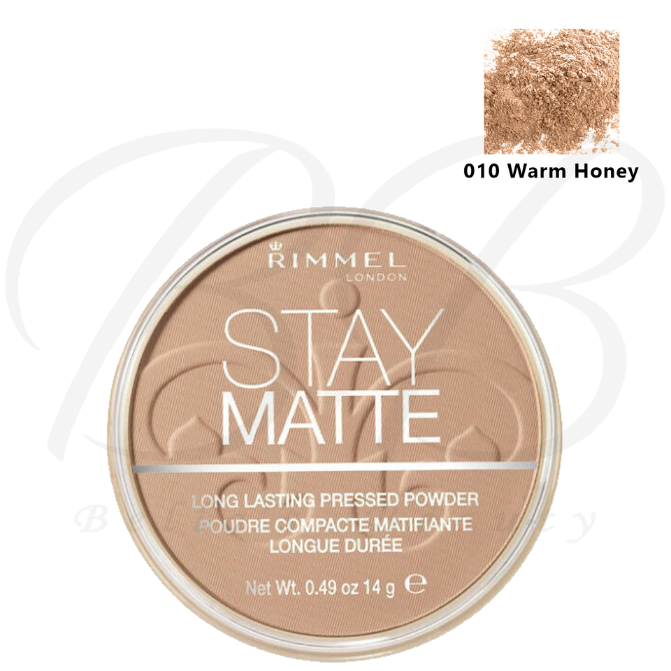 RIMMEL London Stay Matte Long Lasting Shine Pressed Face Powder 14g ...