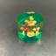 Vtg Lucite Flower and Shell Paperweight Clear with Green Base Made in ...