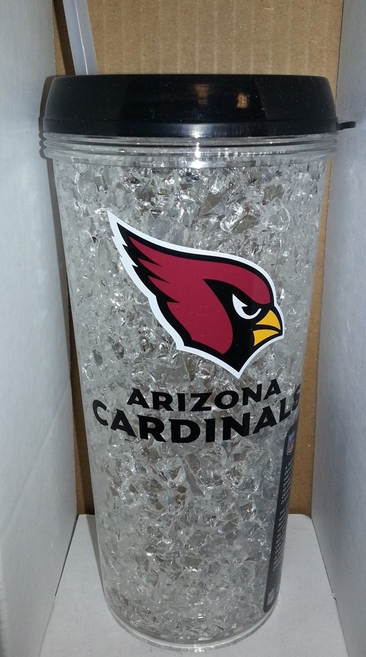 NFL TUMBLER CUP W/ STRAW Freezer Glass 16oz refreezeable CUP=--MANY ...