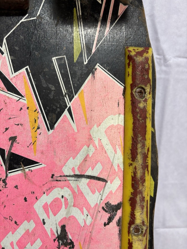 Vision Skateboard Deck Vintage Grinding Rail Shattered Wood Wavy ...