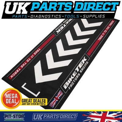 Biketek Series 7 Grey Motorcycle Bike Pit Garage Mat for Triumph - 190 ...